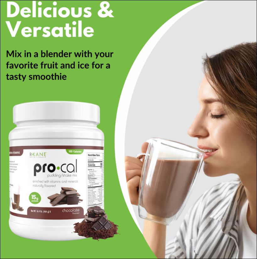 Canister; R Kane Pro Cal 100 Chocolate Pudding / Shake Mix (16 Serving ...