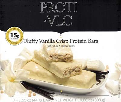 Proti VLC Bars Fluffy Vanilla Crisp Protein by Bariatrix ...