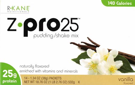 R Kane Z Pro25 Vanilla Pudding / Shake / Smoothie Mix (14 Servings Pac ...